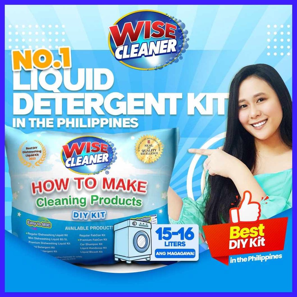 WISE$Ak&CLEANER:dV=DIY]eX.LIQUID$Ao/DETERGENT$fM/KIT | Shopee Philippines