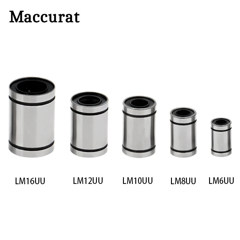 2pcs/lot Linear Ball Bearings LM6UU LM8UU LM10UU LM12UU 6mm 8mm 10mm ...