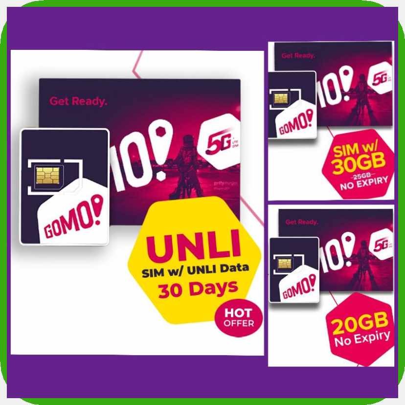GlobeS+GOMO:Sw(SIM-Zwithi30daysn#Unli]j#data]N#20GB]S#30GB No Expiry ...