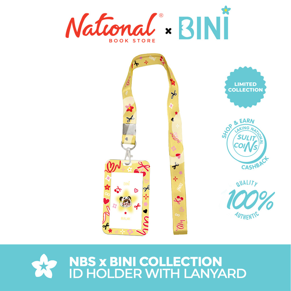 NBS x BINI ID Holder Maloi with Lanyard 45cm, Yellow - School & Office ...