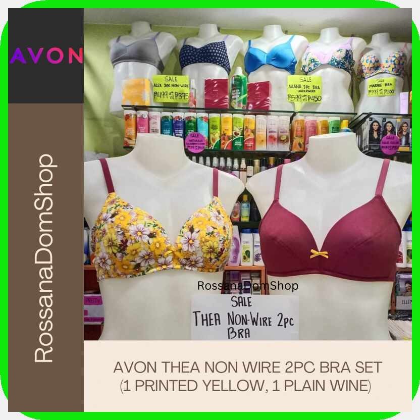 Avon]He|Ex/Thea=F|2pc=K|non=d|wire=t|bra=vJ|set=Wn|(1 plain, 1 printed ...