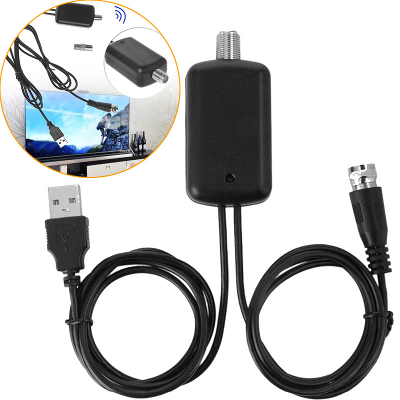 ♦Antena Digital TV Signal Amplifier Booster for Cable TV Fox Antenna TV ...