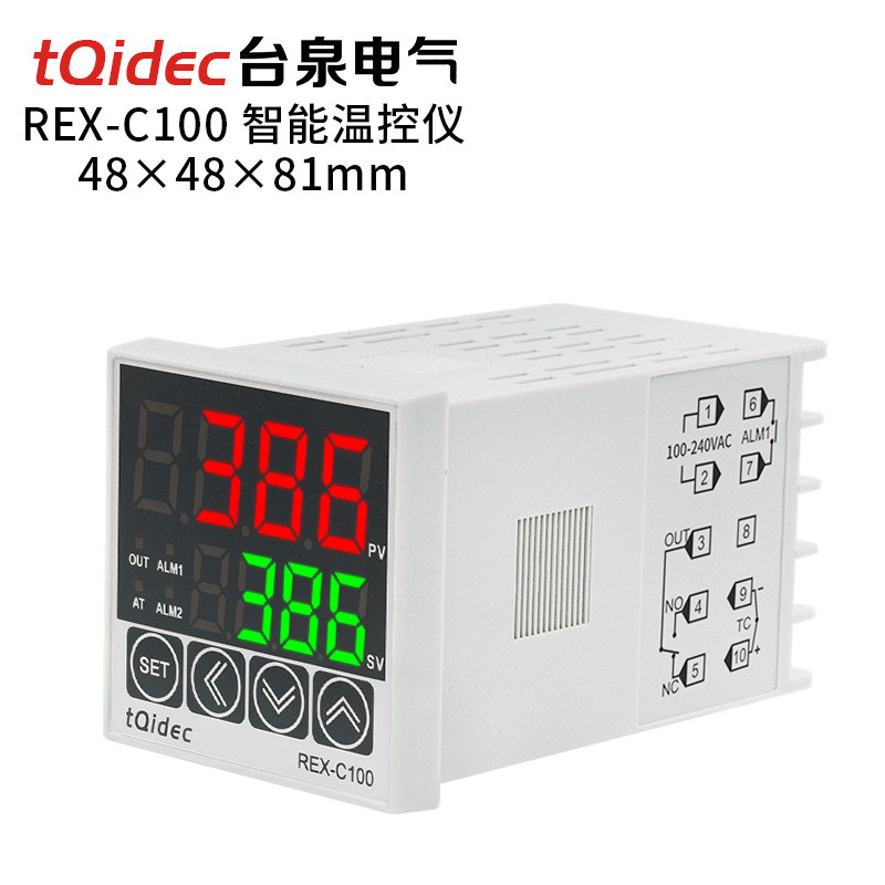 tqidec Taiquan Electric Temperature Control REX-C100Single Input ...