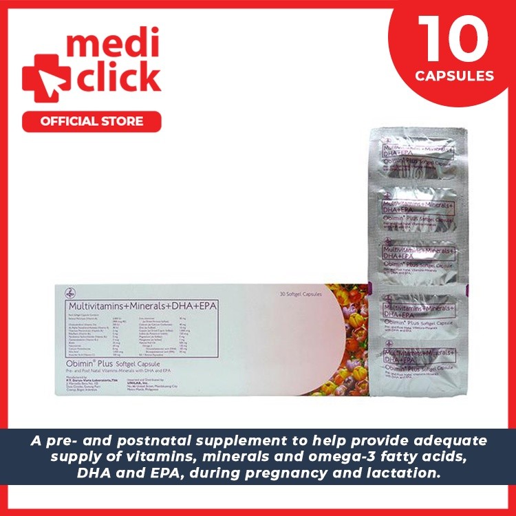 Obimin Plus - 10 CAPSULES | Shopee Philippines