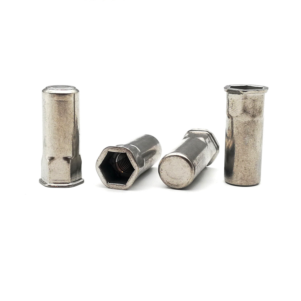 ⊹SUS304 Reduce head hex rivet nut Sealed M4 M5 M6 M8 M10 Insert nut ...