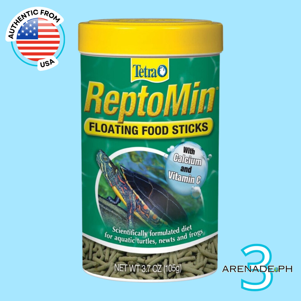 Tetra ReptoMin Floating Food Sticks with Calcium and Vitamin C, 3.7 oz ...