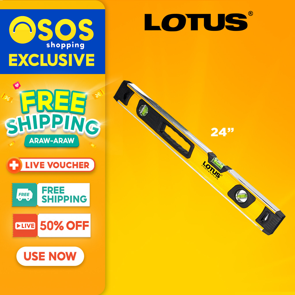 Lotus 24inch Aluminum Level Pro Bar LTHT24ALPX •OSOS• | Shopee Philippines