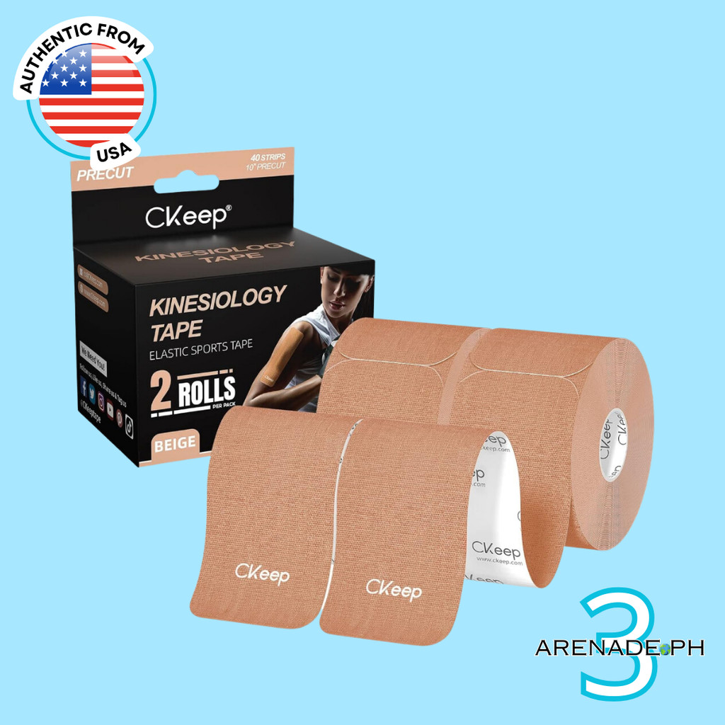 CKeep Kinesiology Tape Elastic Sports Tape 2" x 16ft / 5cm x 5cm - 2 ...
