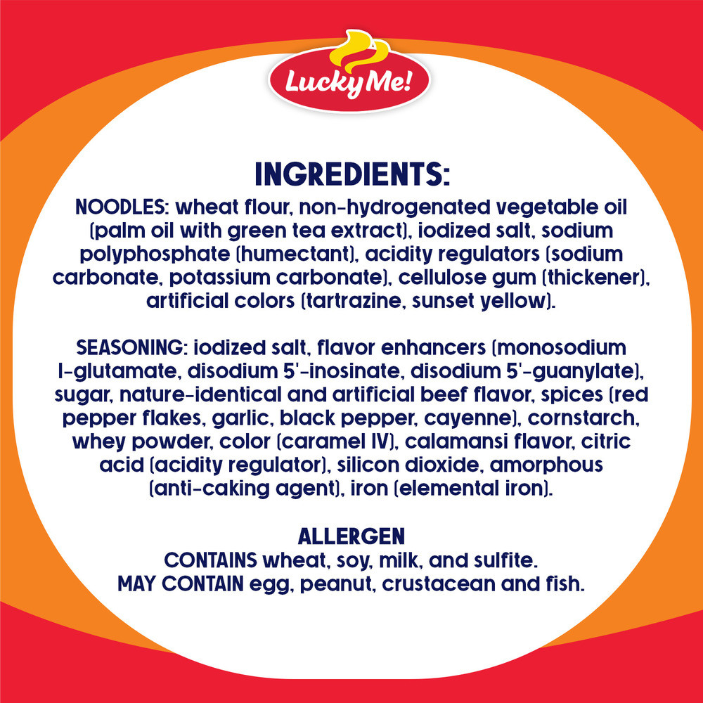 Lucky Me! Instant Mami Beef Chilimansi 53g X 2 + Lucky Me! Instant Mami ...