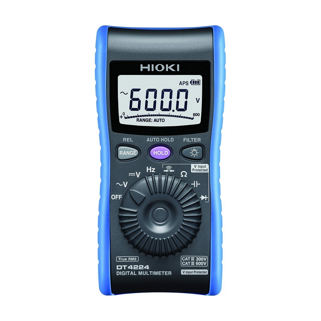 HIOKI Digital Multimeter DT4224 Slim Model Tester DMM Made in Japan ...