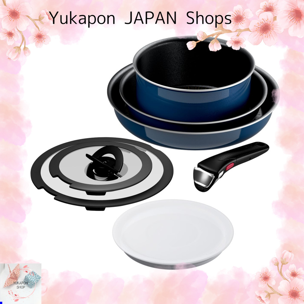 Tefal Frying Pan 7-Piece Set Ingenio Neo Royal Blue Intense L43794 For ...