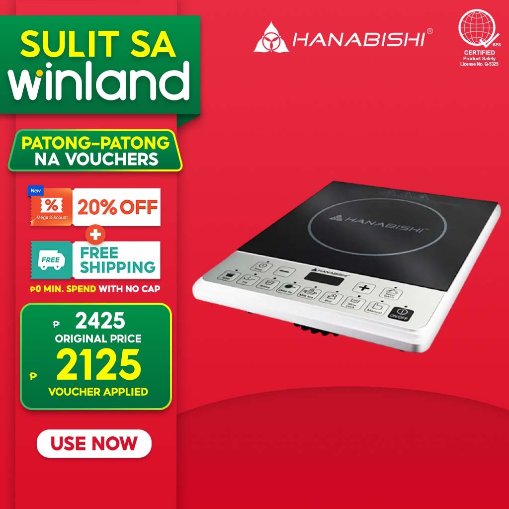 Hanabishi by Winland 8-Cooking Functions Induction Cooker with timer ...