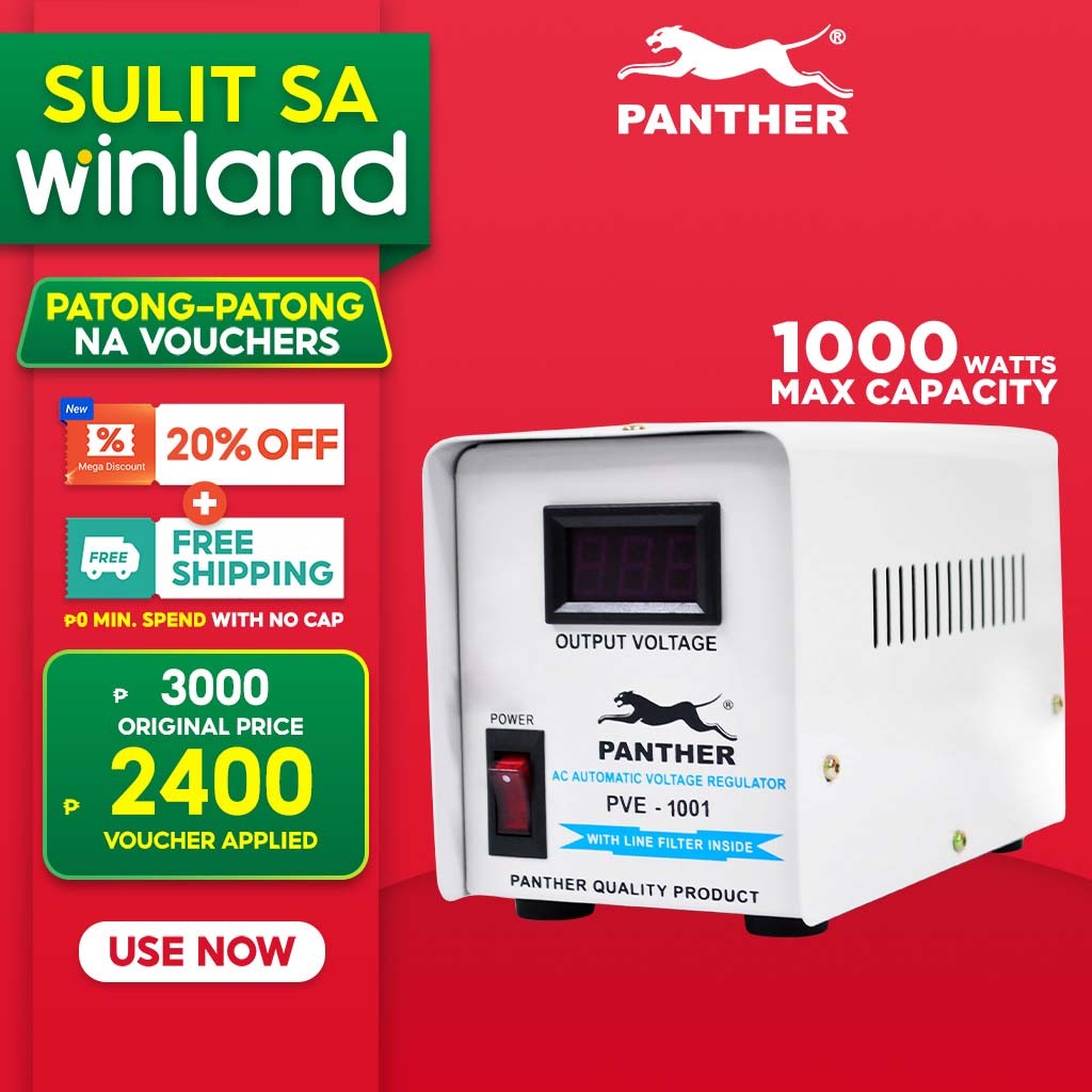 Panther by Winland PVE-1001 AVR Relay Type, 220V AC Output, Automatic ...