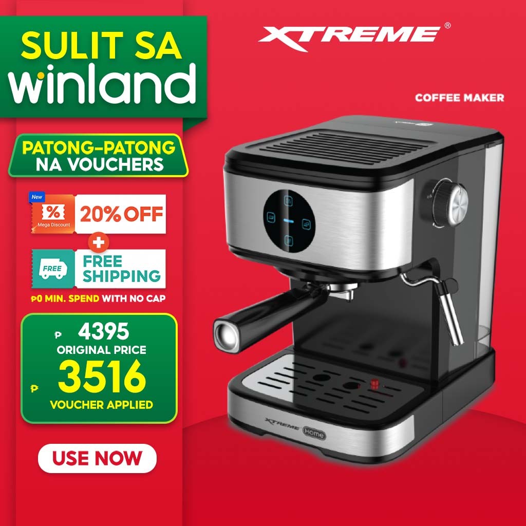 Xtreme by Winland HOME 1.5L Electric Coffee Machine Touch Panel Control ...