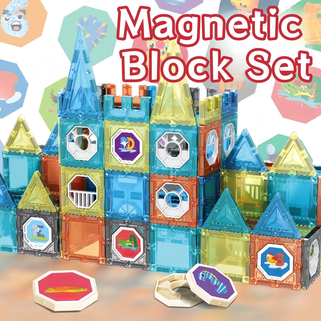 COD-Magnetic block set Architect game Magnetic tiles Large size ...