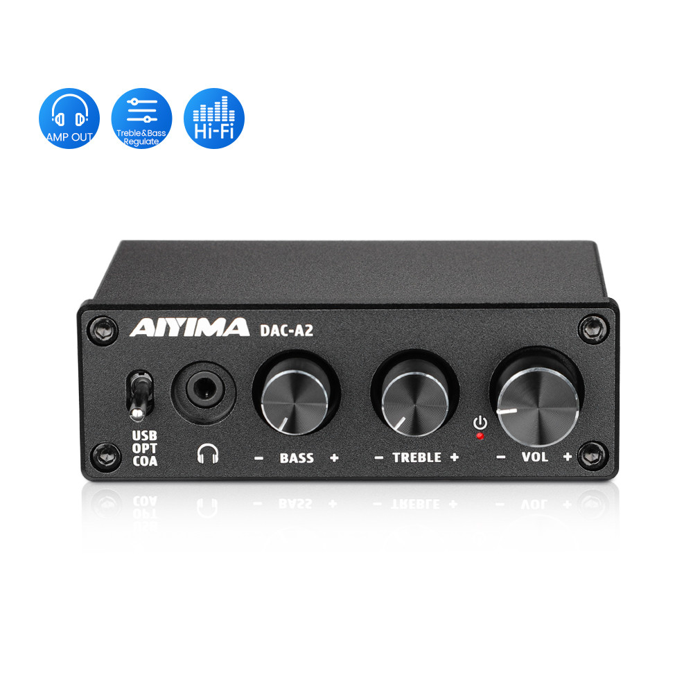 웃AIYIMA Audio DAC A2 Decoder Sound Amplifier Digital to Analog Audio ...