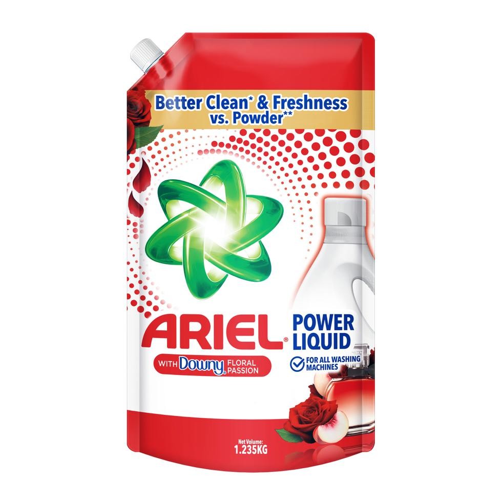 Ariel Power Liquid Floral Passion 1.235Kg Refill | Shopee Philippines