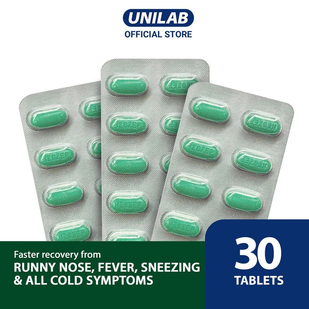 Unilab Neozep Z+ Non-Drowsy 30 Tablets- Faster and no-drowse recovery ...