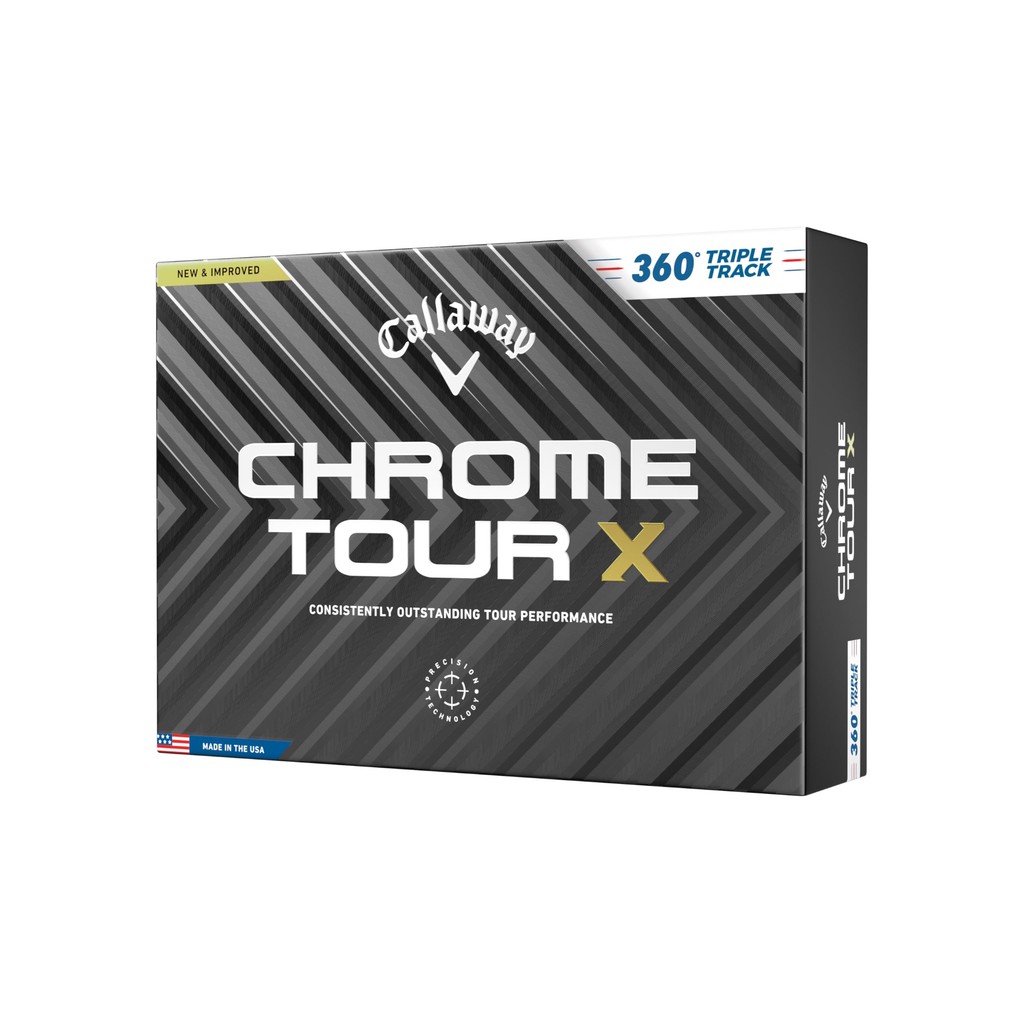 Callaway Chrome Tour X 2024 Golf Balls – 1 Dozen (12 Balls) | 4-Piece ...