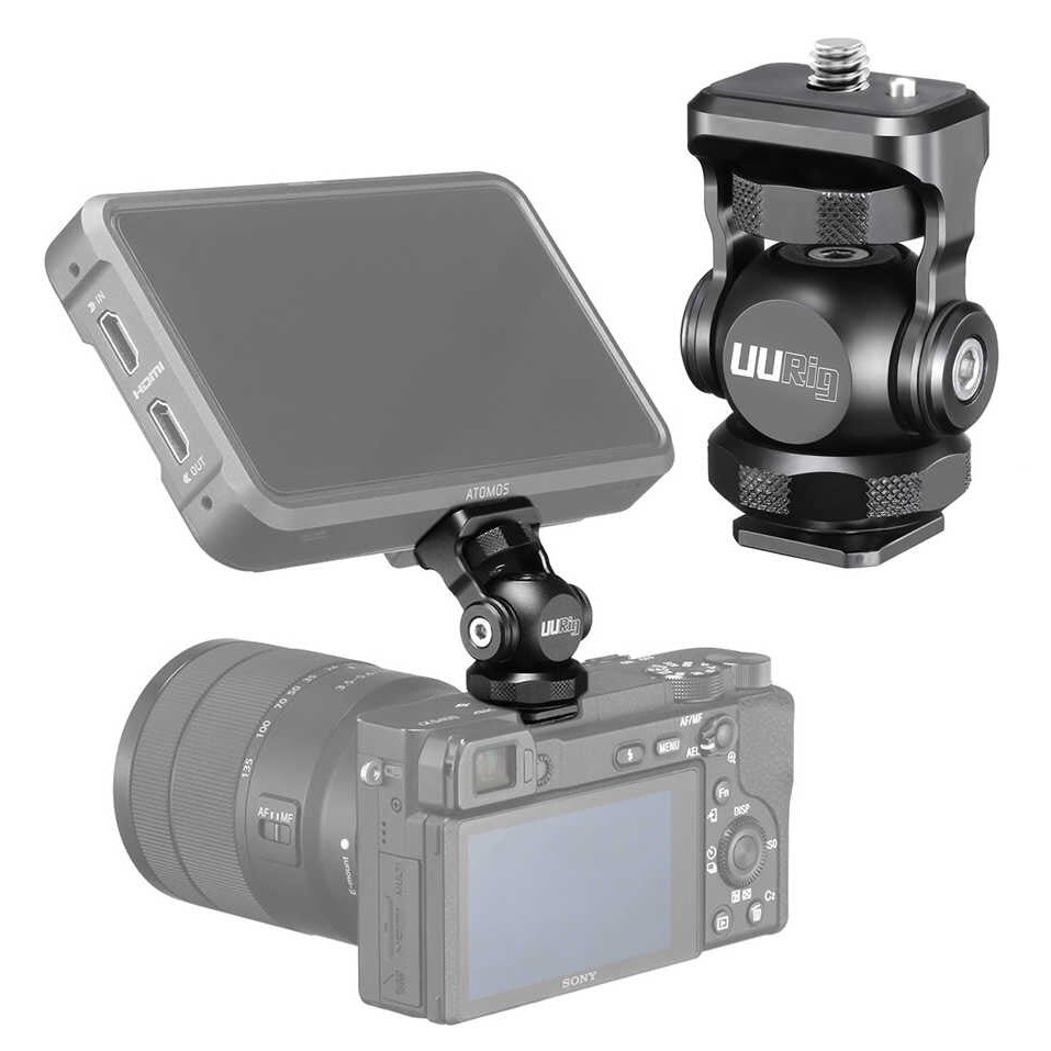 Ulanzi UURig R015 Articulating Cold Shoe Monitor Bracket Mini Ballhead ...