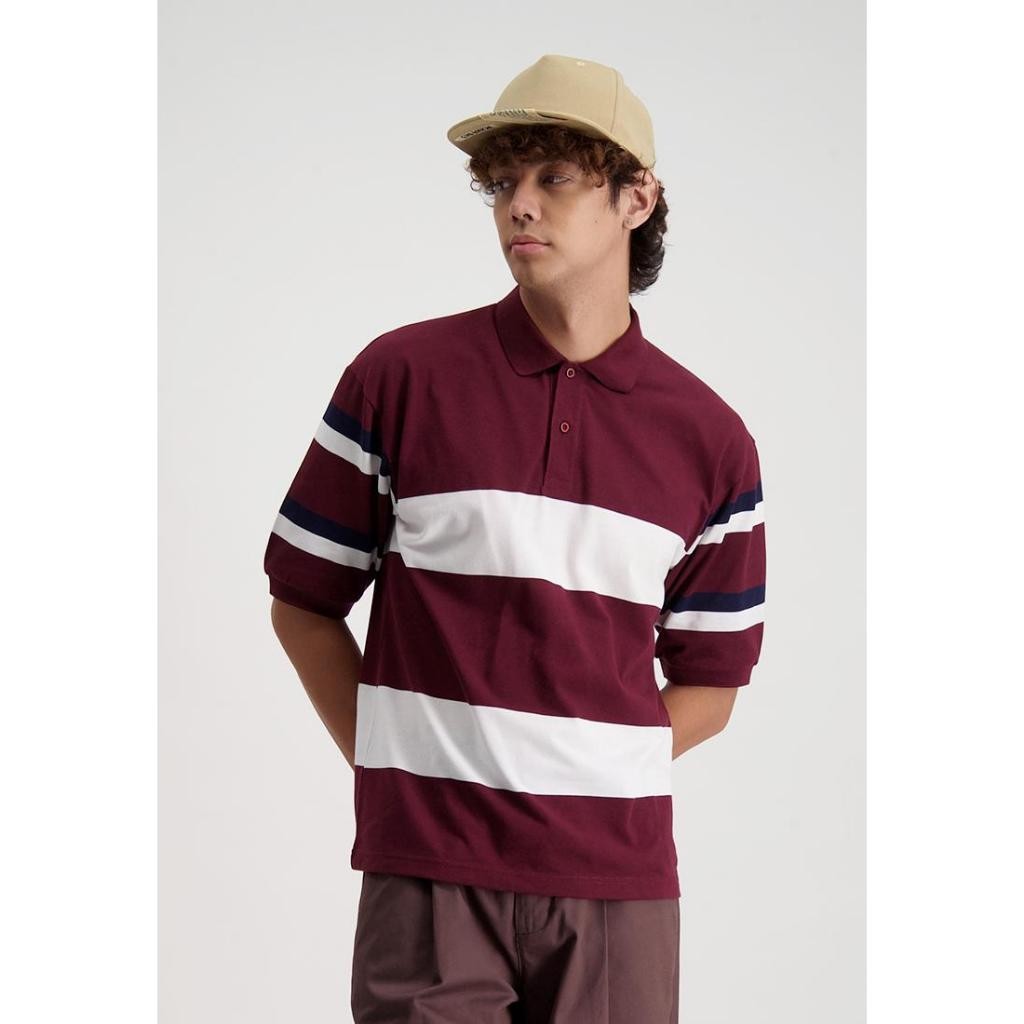 BENCH/ - BIL1840 - Men's Striped Polo Shirt | Shopee Philippines