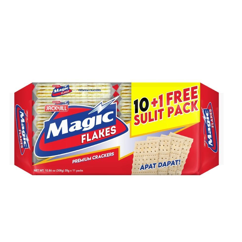 Jack 'n Jill Magic Flakes Premium Crackers 28g 10+1 | Shopee Philippines
