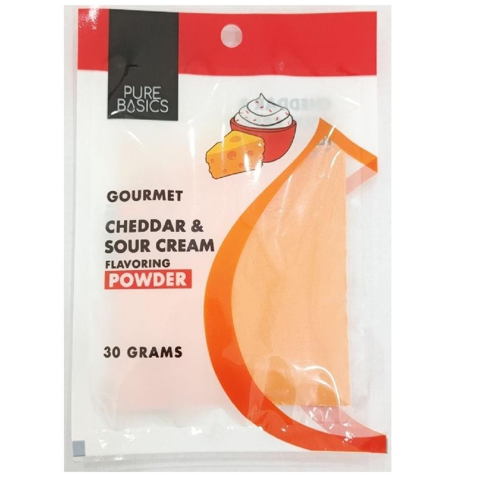 Pure Basics Gourmet Cheddar & Sour Cream Flavoring Powder 30g | Shopee ...