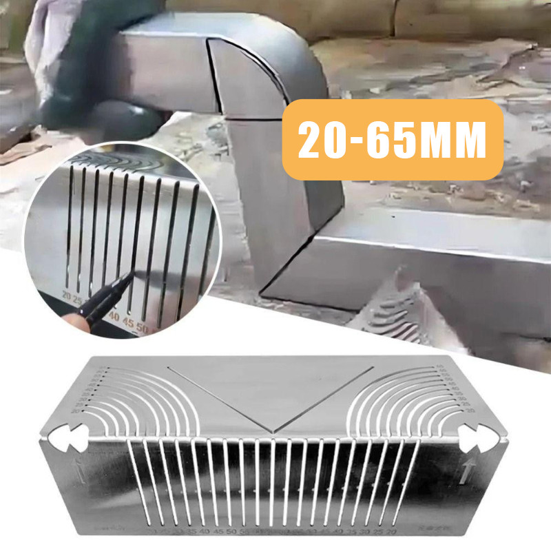 Multifunctional Metal Ruler for Square Tube Rounded Corners and 90 ...