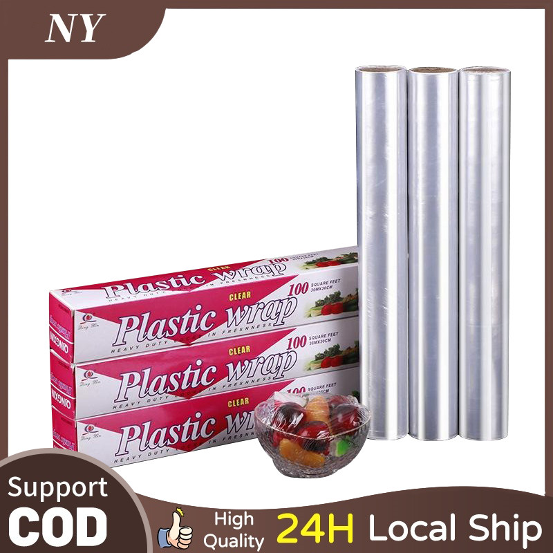 Food Wrap Plastic Wrap 30cm*10M,20M,30M Cling Film Box Packaging COD ...