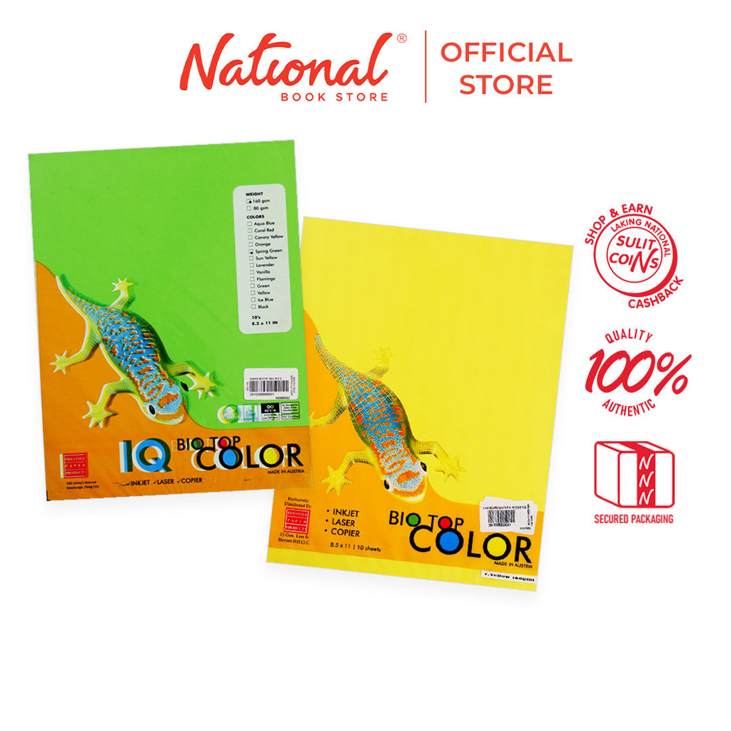 Biotop Fine Board Short 160GSM 10 Sheet (color may vary) - FINE PAPER ...