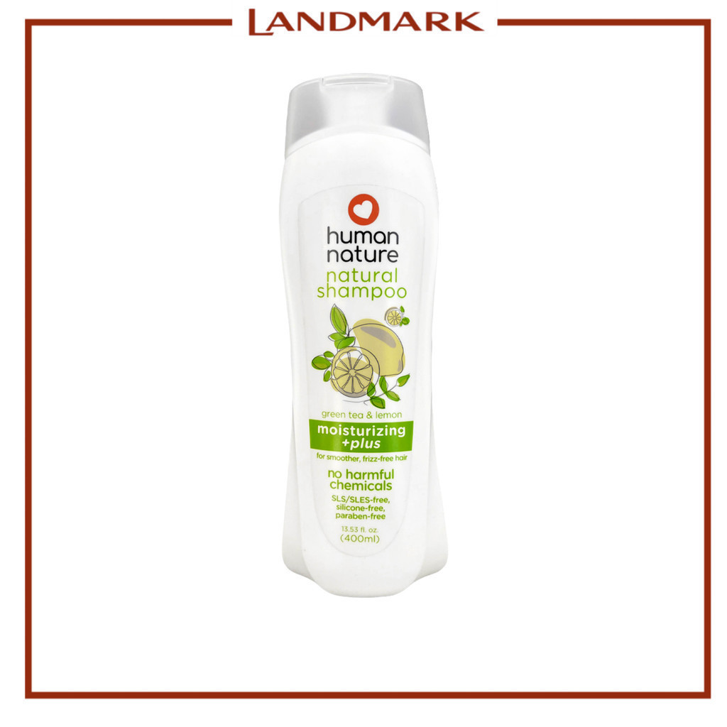 Human Nature Moisturizing Plus Green Tea & Lemon Shampoo 400ml | Shopee ...