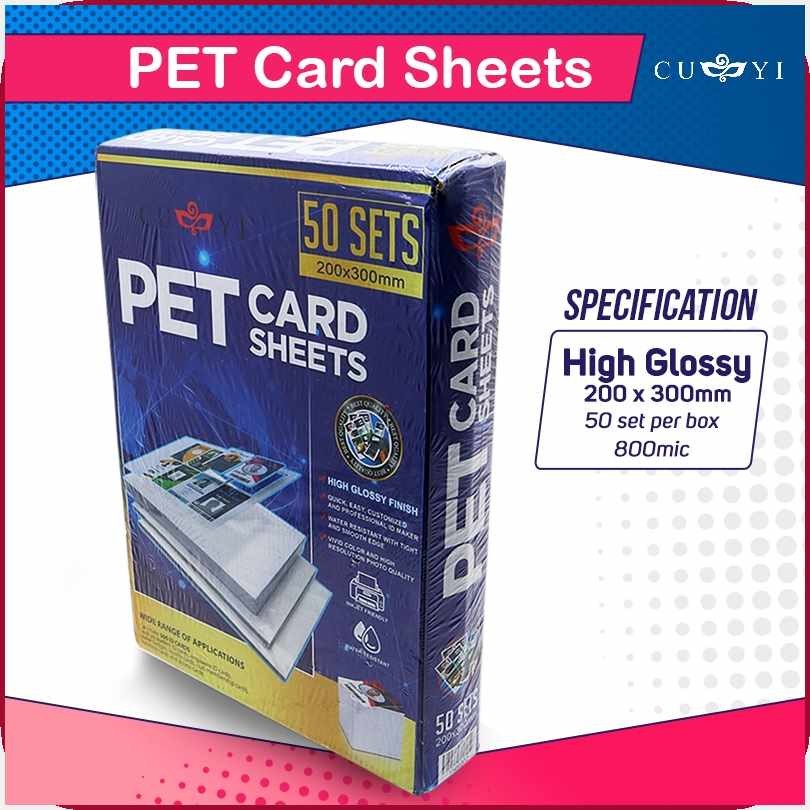 CUYI{z?PET}yW#Sheet]t#|]I#CUYI]r#PVC]vY#Sheet]ao#A4]sy$Size for ID Making / Bag Tag / Calling ...