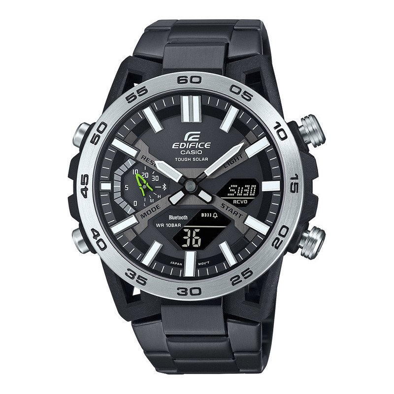 Casio Edifice (ECB-2000DD-1ADF) Black Stainless Steel Strap 100 Meter ...