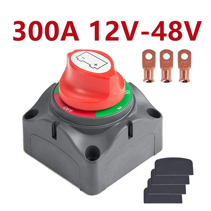 Auto Battery Disconnect Switch 12V 24V Marine 200A 300A 600A Dual ...
