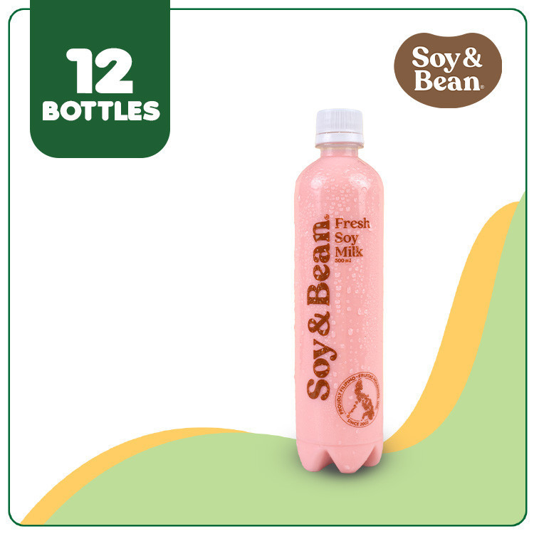 Soy & Bean Soy Milk - Strawberry 500ml (12 bottles) [Bundle, Drink ...