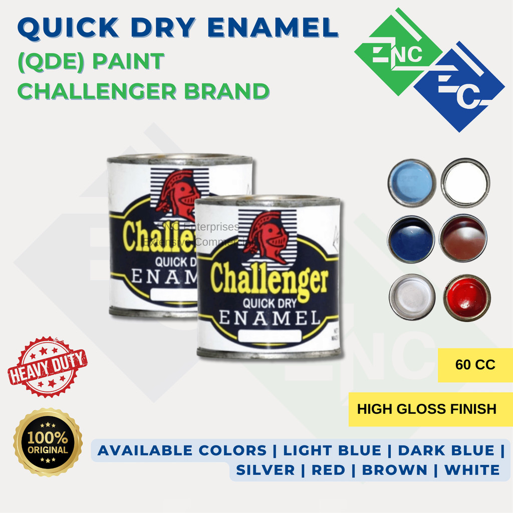 Quick Dry Enamel (QDE) | Paint Challenger Brand | High Gloss Finish ...