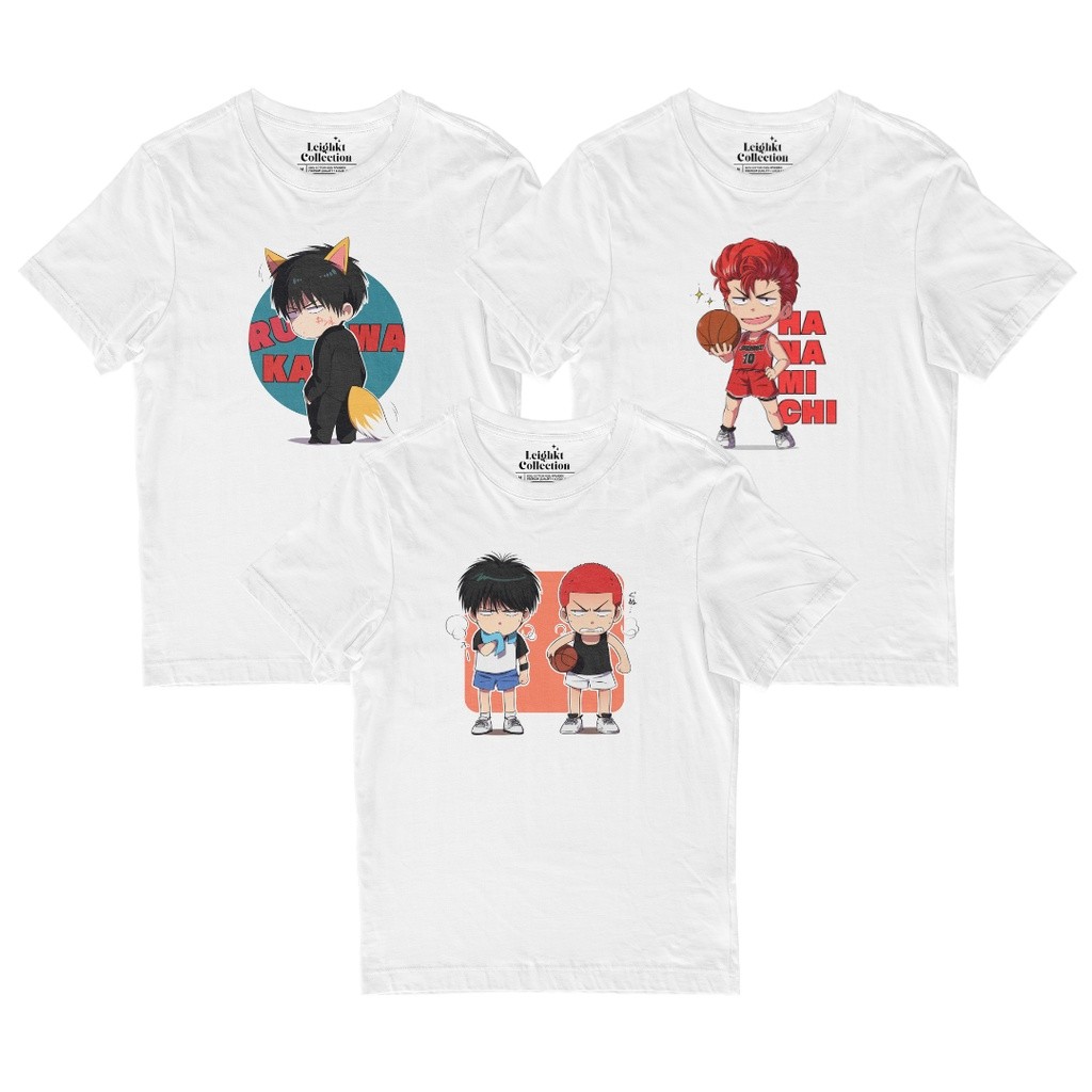 Leighkt | Hanamichi Rukawa Chibi Kawaii SlamDunk Anime Shirt Cotton ...