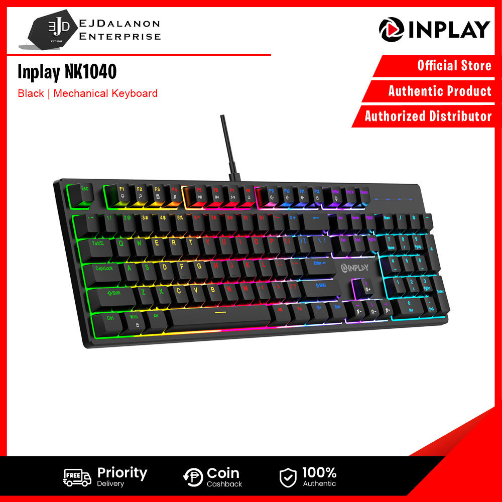 Inplay NK1040-B Mechanical Keyboard | EJDalanon Enterprise | Shopee ...