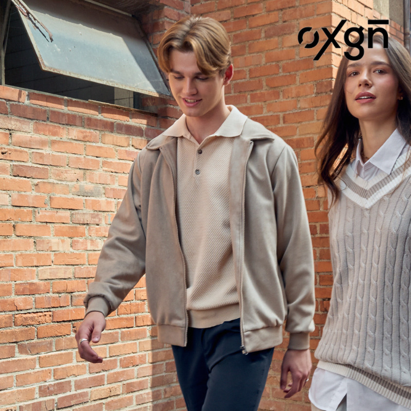 OXGN Unisex Faux Suede Jacket For Men And Women (Bone) | Shopee Philippines