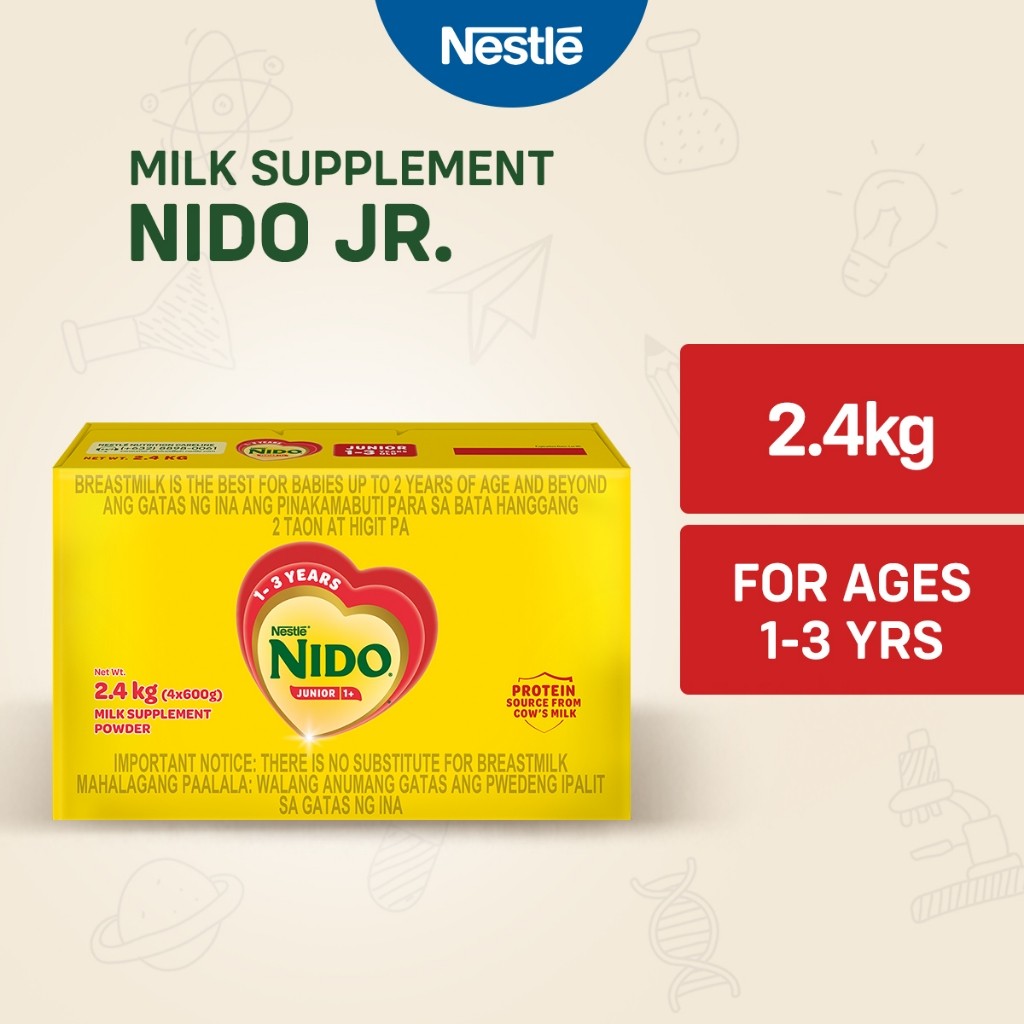 NIDO JR. Milk Supplement For Children 1-3 Years Old 2.4kg | Shopee ...