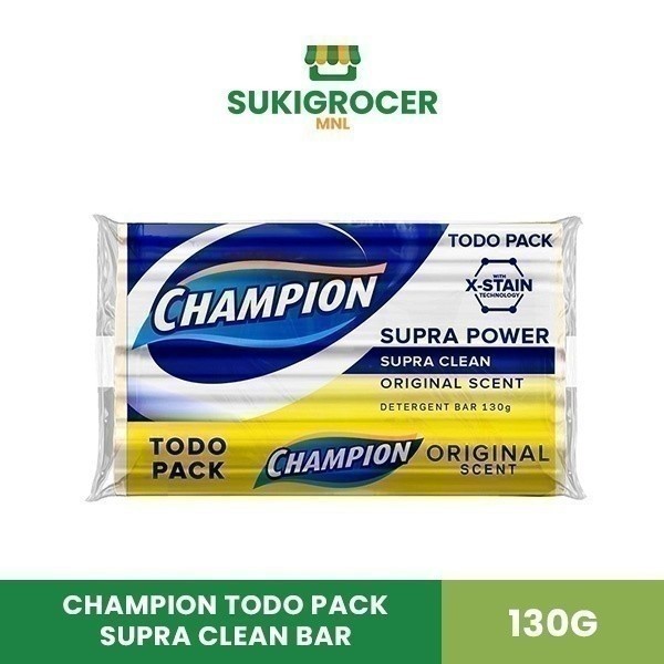 Champion Todo Pack Supra Clean Bar 130g | Shopee Philippines