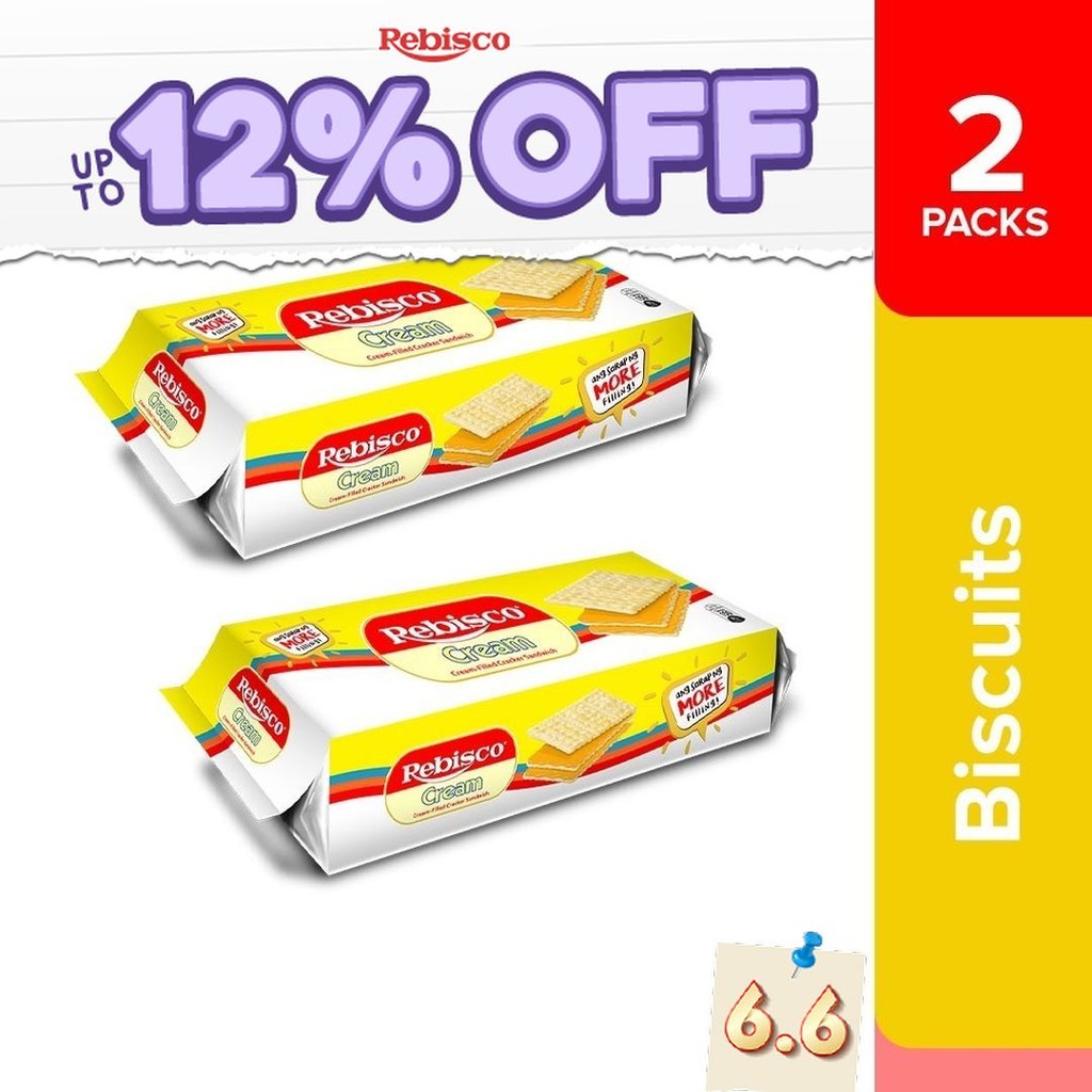 Rebisco Sandwich Cream 30g (Set of 2) | Shopee Philippines