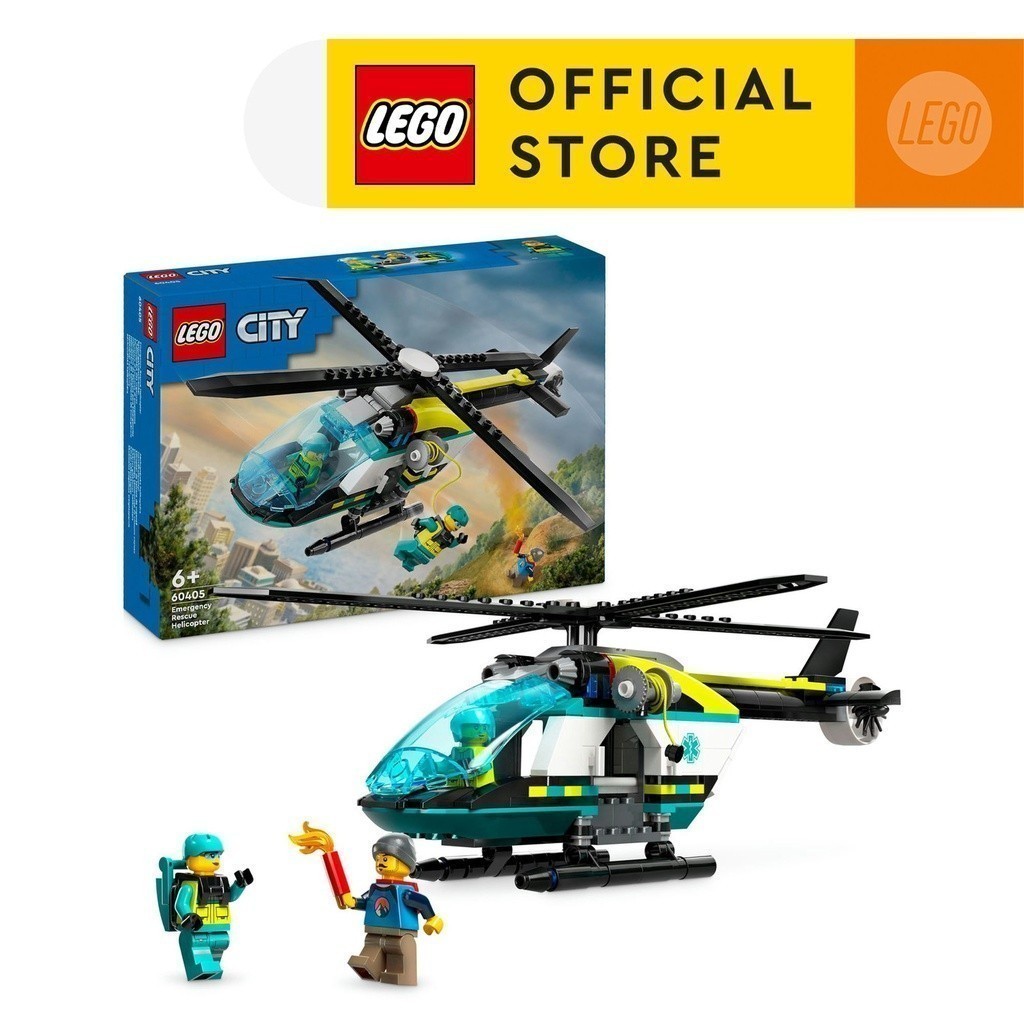 LEGO City 60405 Emergency Rescue Helicopter Building Kit (226 Pieces ...