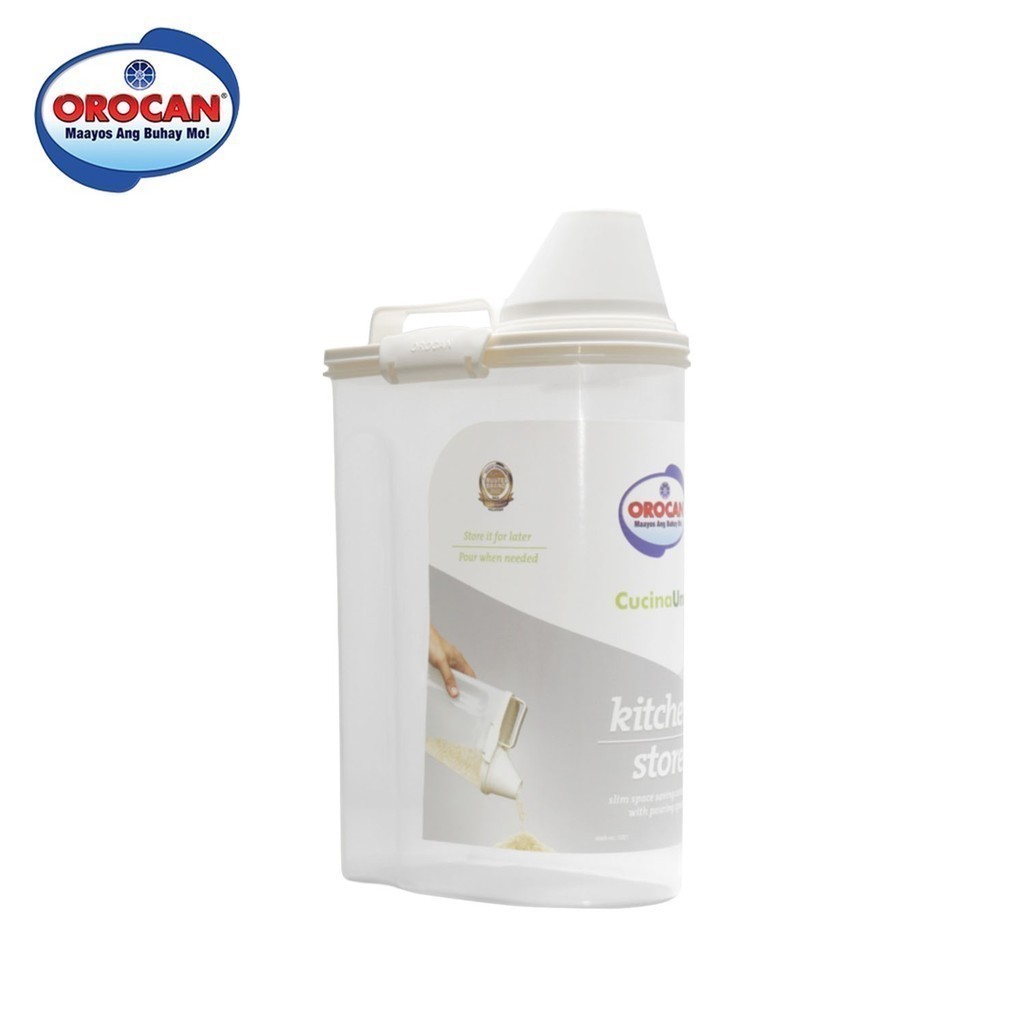 Orocan Cucina Uno Kitchen Storage 2Kg | Rice Dispenser | Grains Cereal ...