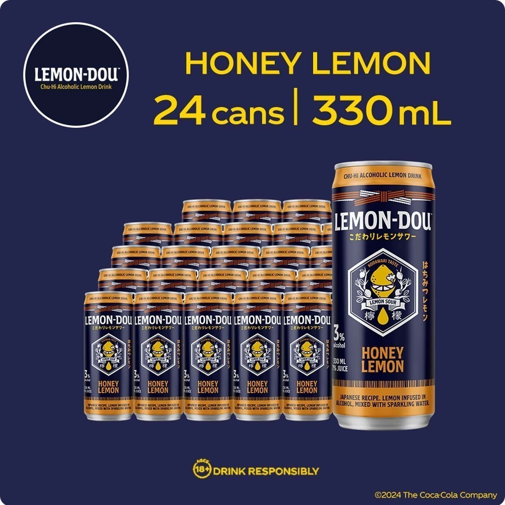 Lemon-Dou Honey Lemon 330ml 3% Alcohol Chu-hi - Pack of 24 | Shopee ...