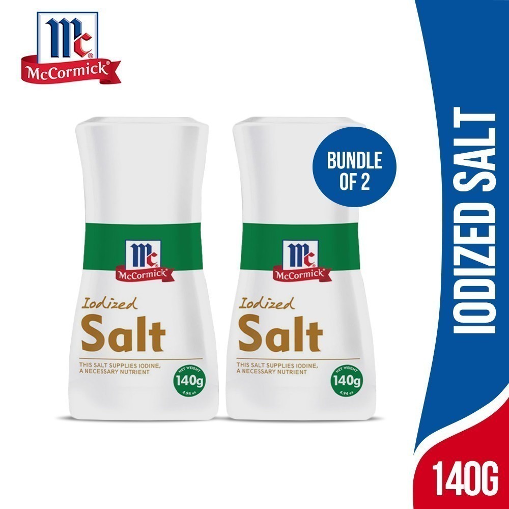 McCormick Iodized Salt 140g- Bundle of 2 | Shopee Philippines