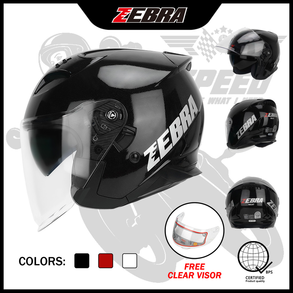 zebra helmet YM-902 Motorcycle half face helmet original zebra dual ...