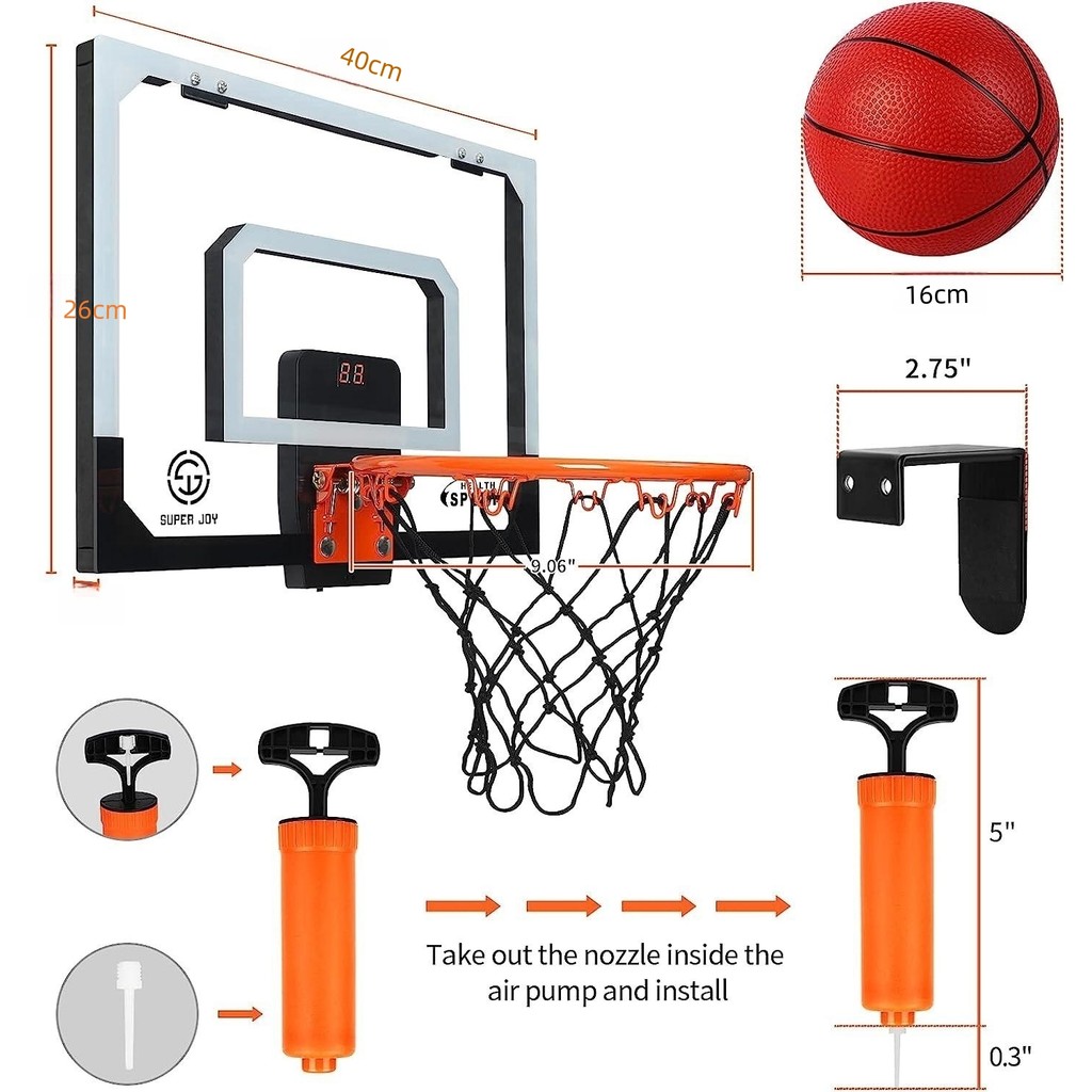 Basketball Hoop Set for Kids /Adults Basketball Court Basketball Board ...