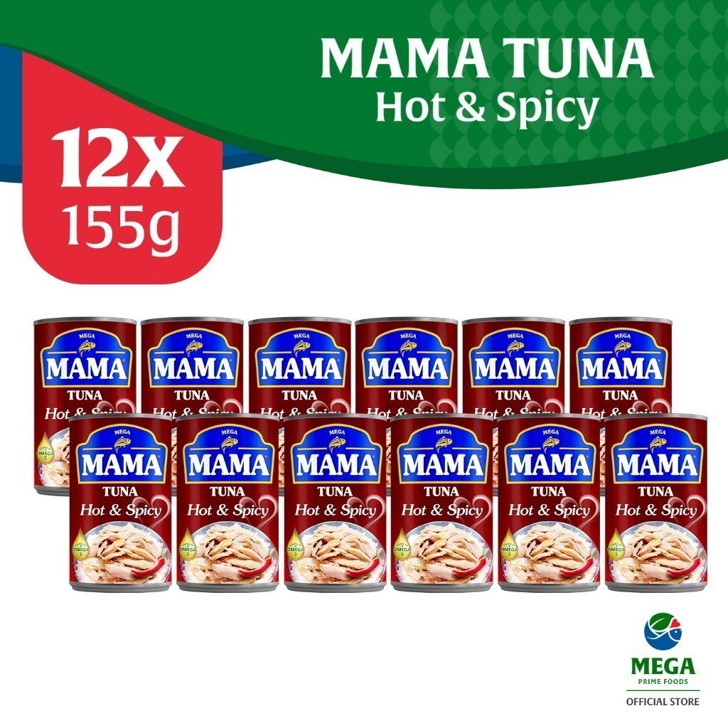 MAMA Tuna Flakes Hot & Spicy 155g by 12s | Shopee Philippines