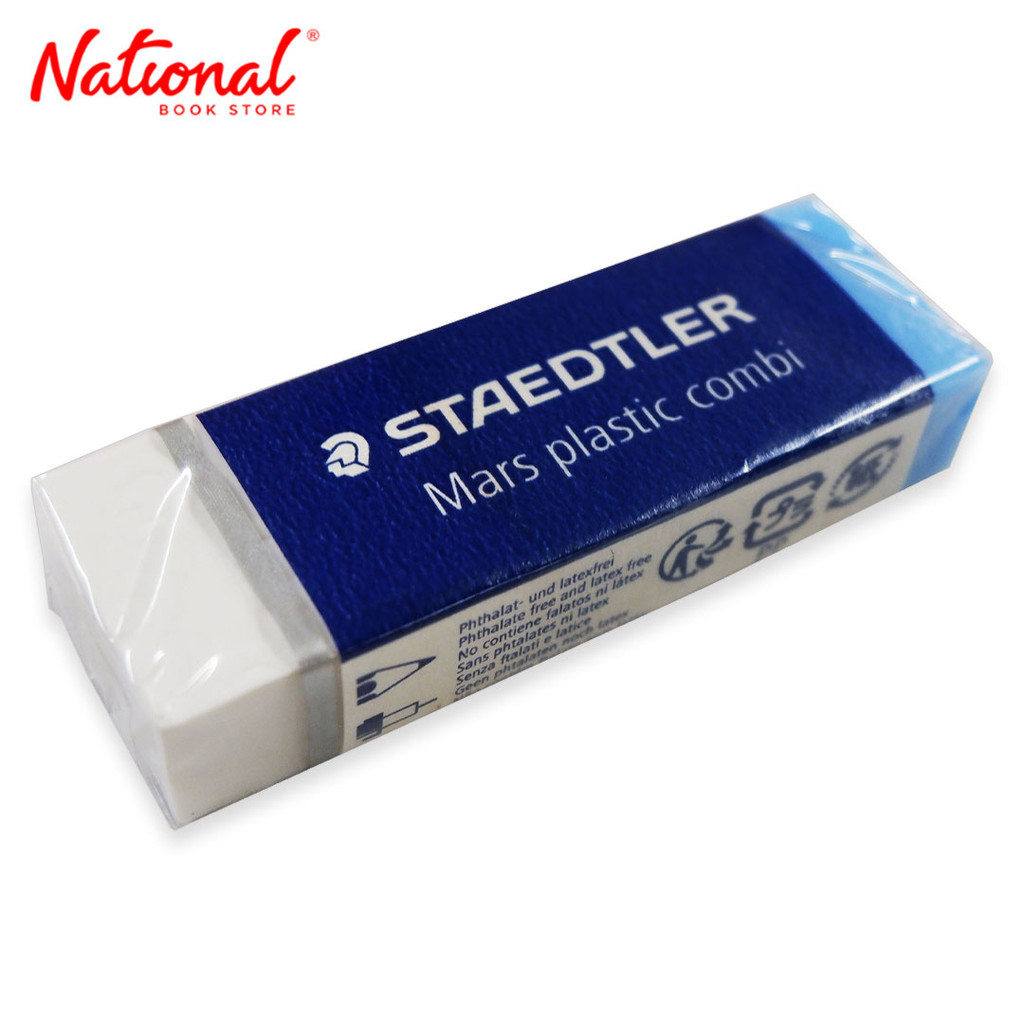 Staedtler Plastic Eraser Mars Combination Pencil And Ink White And Blue ...